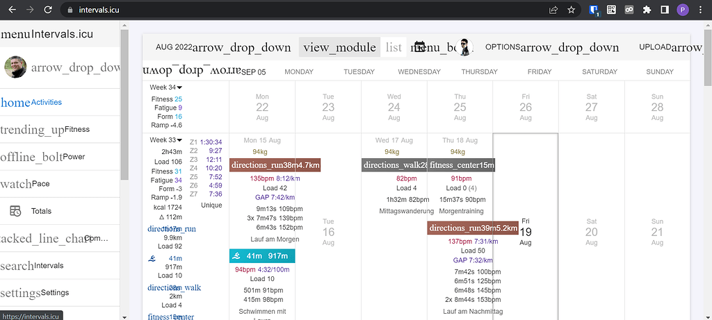 Appearance on Chrome defect (Forum works) - Bug Reports - Intervals.icu ...