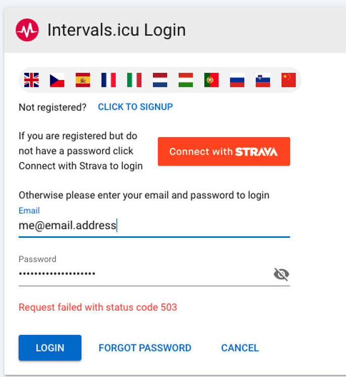 [SOLVED] Can't login to intervals.icu (neither route) - Bug Reports - Intervals.icu Forum