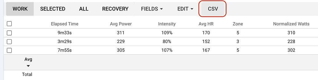 Download and upload activity streams CSV - Announcements - Intervals ...