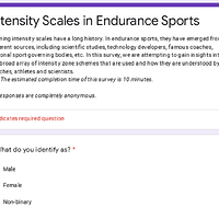 Endurance training and intensity scales survey - Intervals.icu Forum