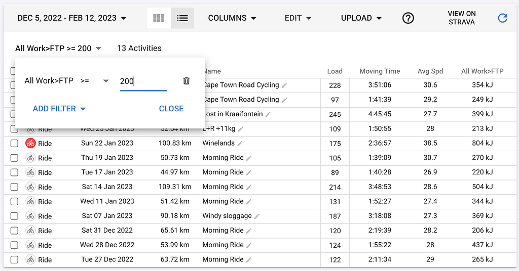 Custom activity fields in filters - Announcements - Intervals.icu Forum