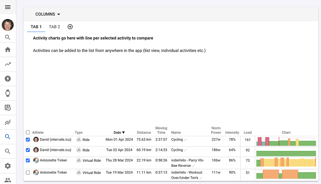 New activity comparison page started - Intervals.icu Forum